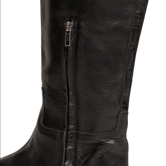 Ash | Shoes | Ash Prince Bias Black Leather Riding Boots 37 | Poshmark